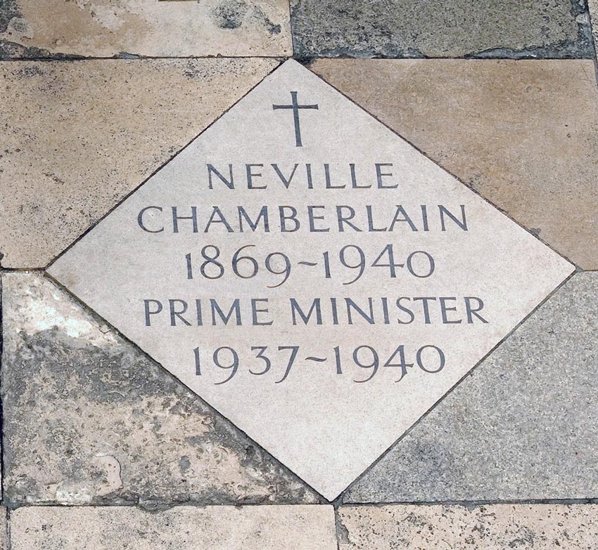 Joseph and Neville Chamberlain | Westminster Abbey