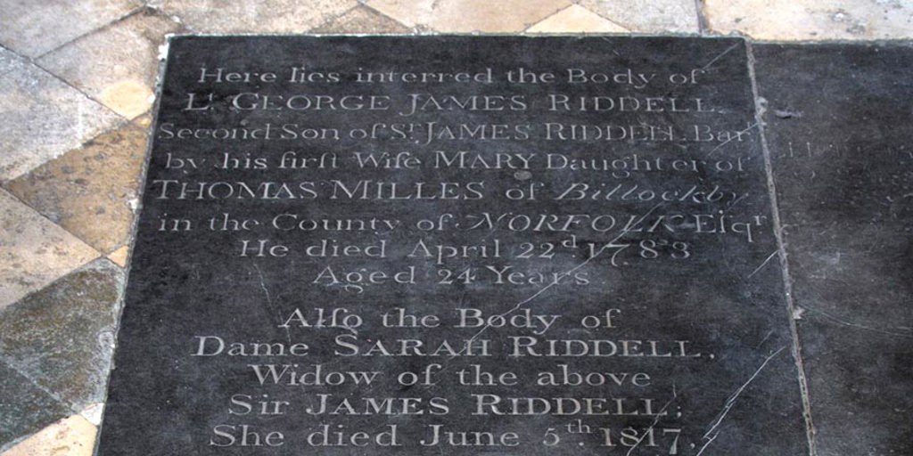 George James Riddell | Westminster Abbey