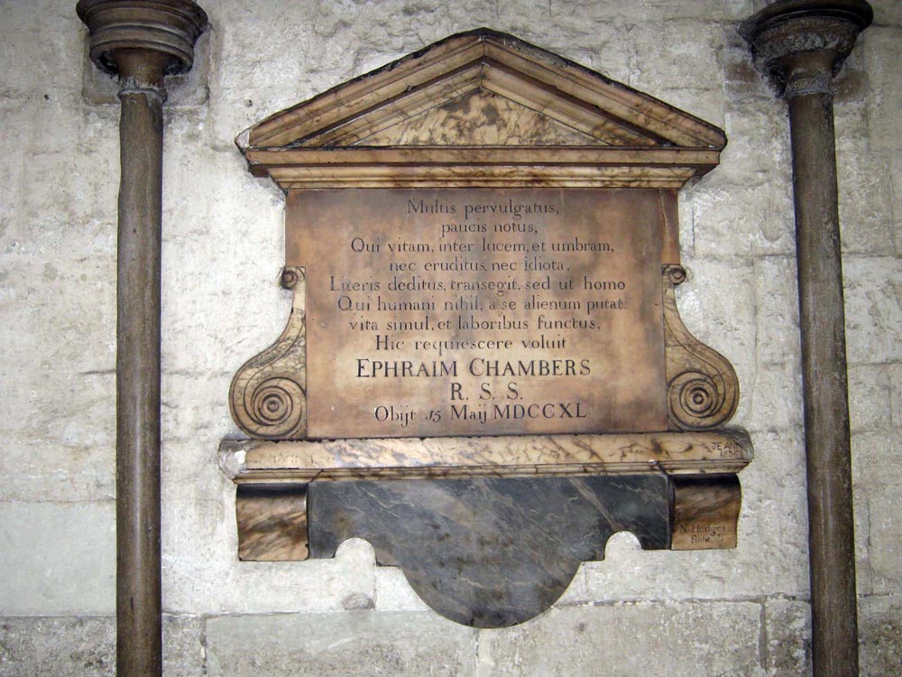 Ephraim Chambers | Westminster Abbey