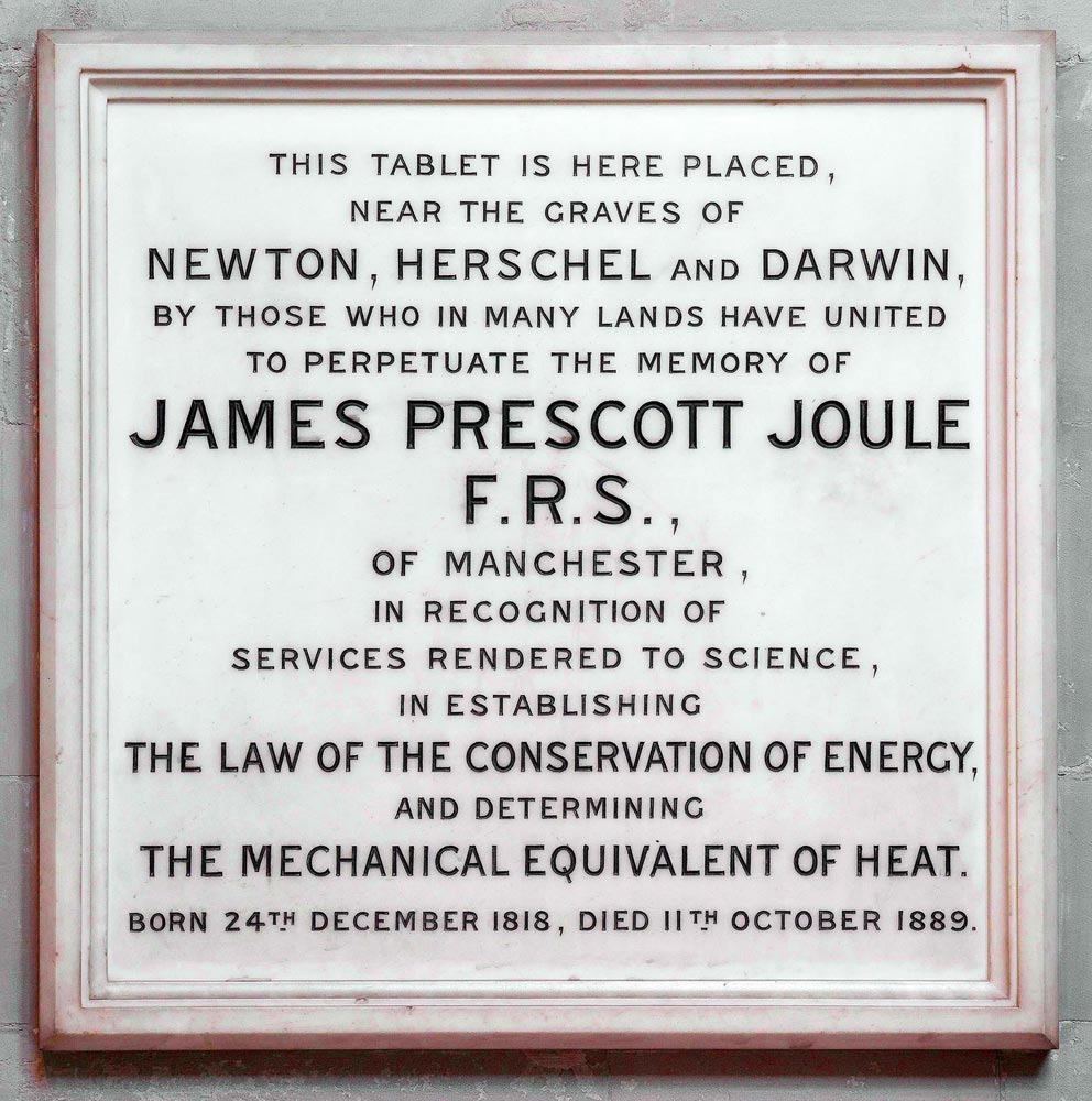 James Prescott Joule | Westminster Abbey