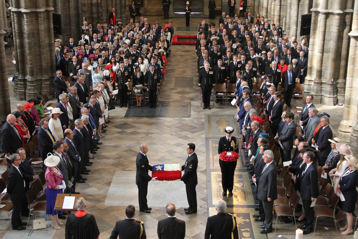 Chilean Navy pays tribute to Admiral Thomas Cochrane | Westminster Abbey