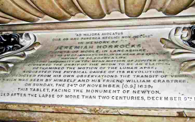 Jeremiah Horrocks | Westminster Abbey