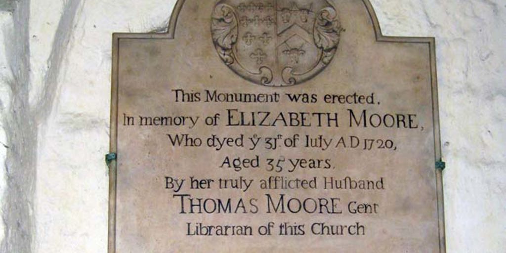 Thomas and Elizabeth Moore | Westminster Abbey