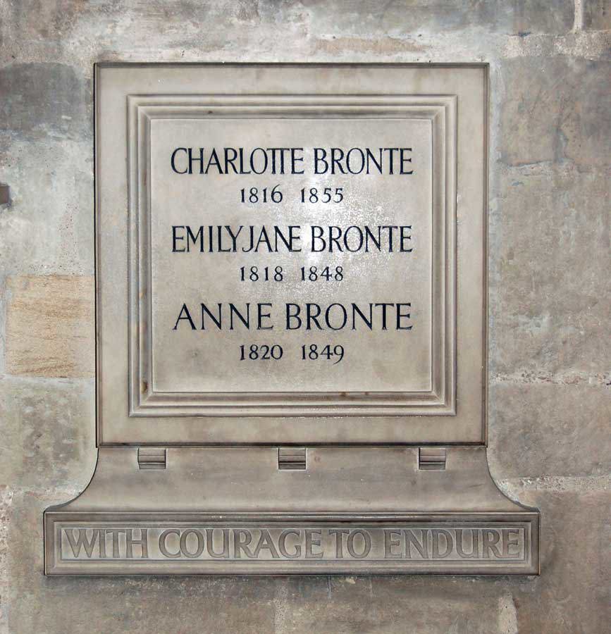 Charlotte, Emily and Anne Brontë | Westminster Abbey