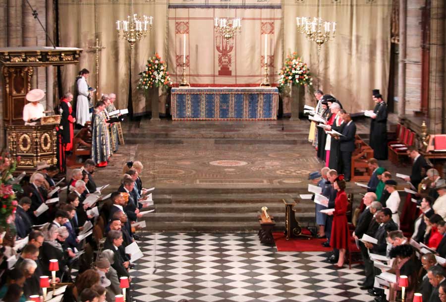 Her Majesty The Queen attends the Commonwealth Service | Westminster Abbey