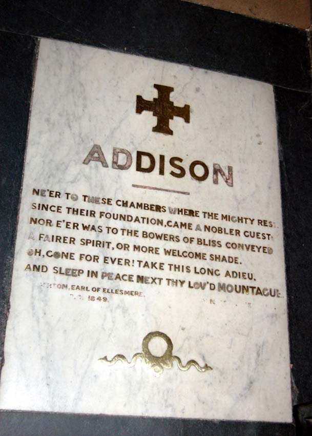 Joseph Addison | Westminster Abbey