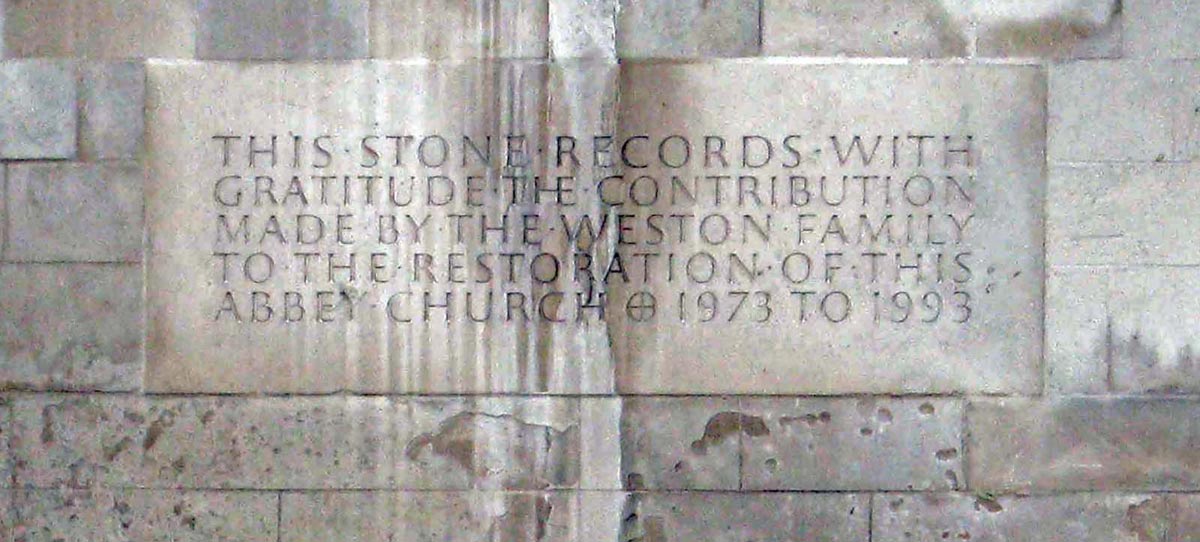 Weston Family | Westminster Abbey