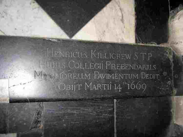Killigrew Family | Westminster Abbey