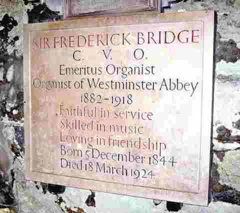 Sir Frederick Bridge | Westminster Abbey