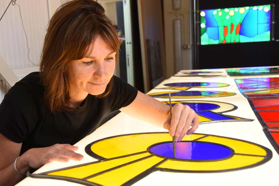 The Queen's Window by David Hockney is revealed | Westminster Abbey