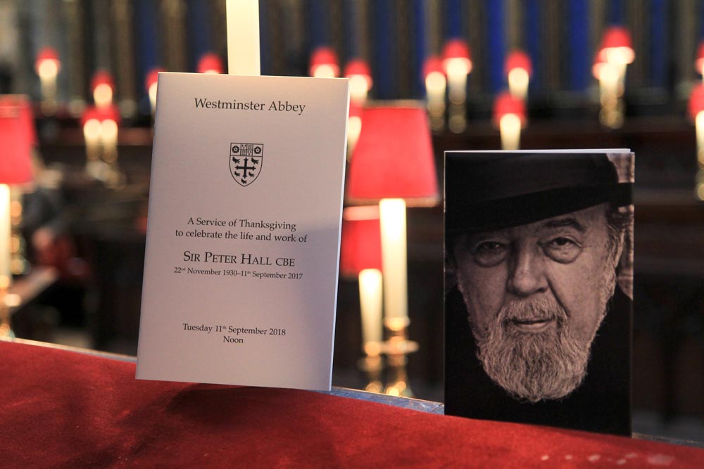 Westminster Abbey celebrates the life of Sir Peter Hall | Westminster Abbey