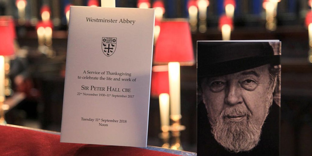 Westminster Abbey celebrates the life of Sir Peter Hall | Westminster Abbey