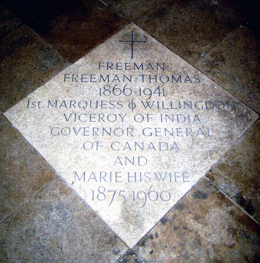 Freeman Thomas, 1st Marquess of Willingdon | Westminster Abbey