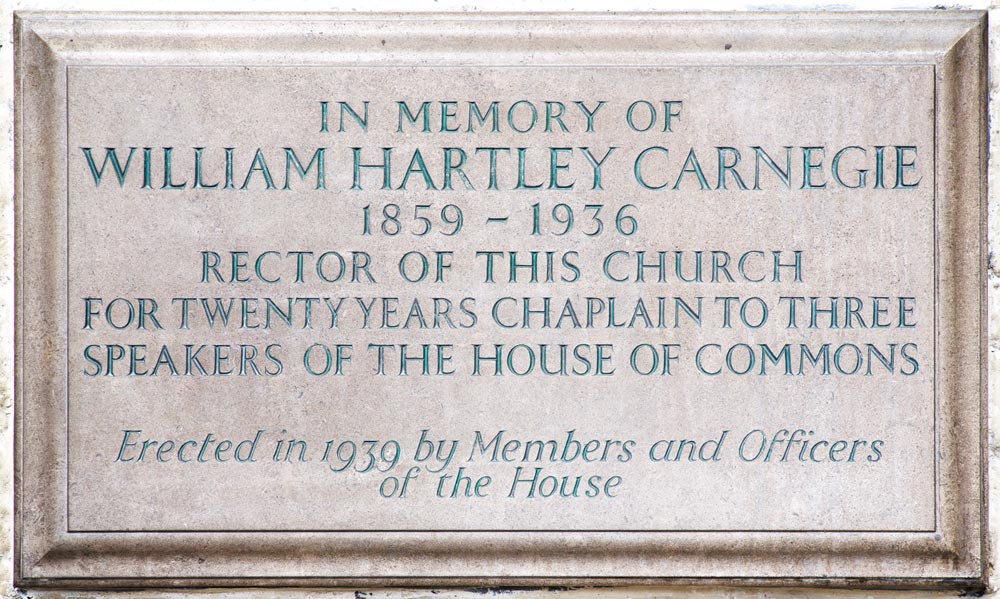 William and Mary Carnegie | Westminster Abbey