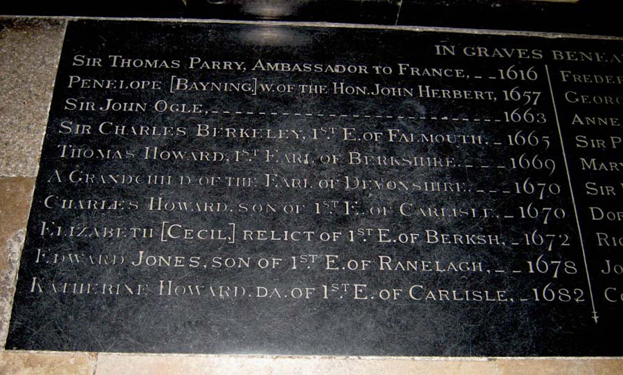 Sir Robert & Sir Thomas Howard | Westminster Abbey