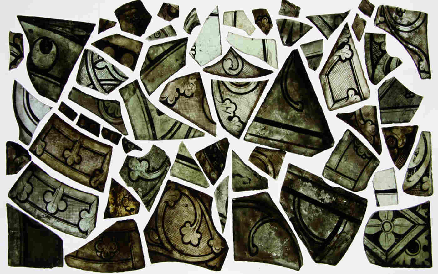 Fragments of stained glass | Westminster Abbey