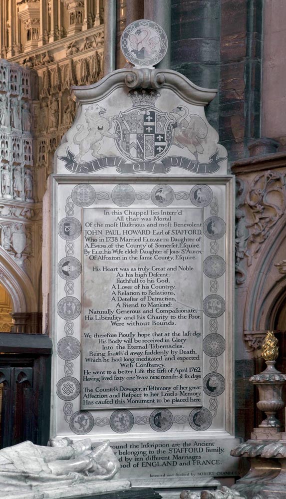John Howard, Earl of Stafford & family | Westminster Abbey